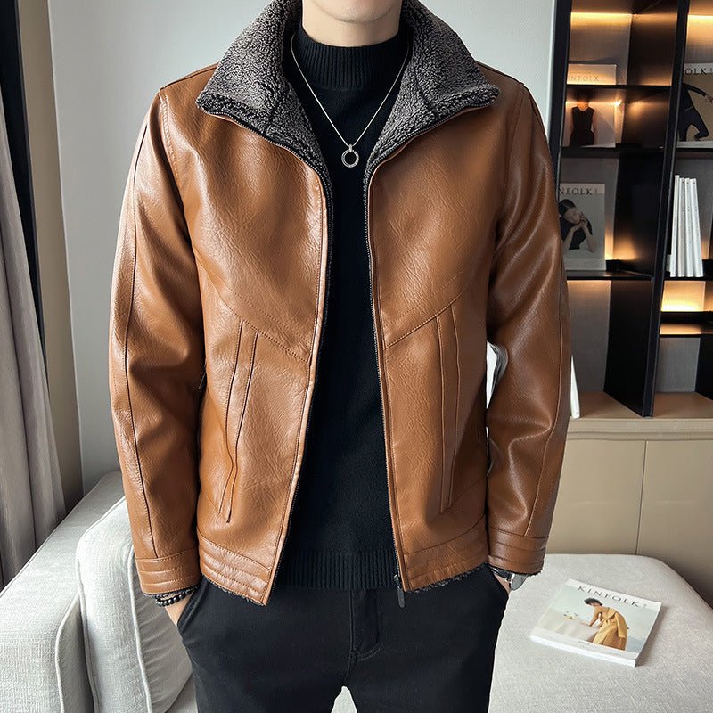 Hong Kong Style Velvet Padded Plus Leather Jackets – STYLE SPHERE